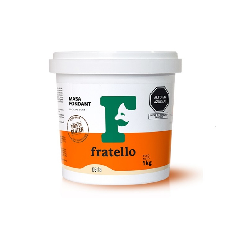 Masa fondant fratello amarillo 1kg Masa fondant fratello amarillo 1kg